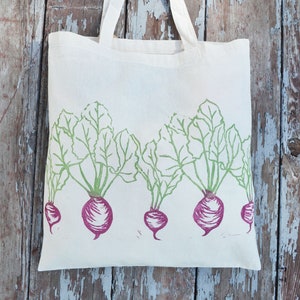 Tote Bag, Farmers Market, Beet, Reusable Grocery Bag, Mothers Day Gift ...