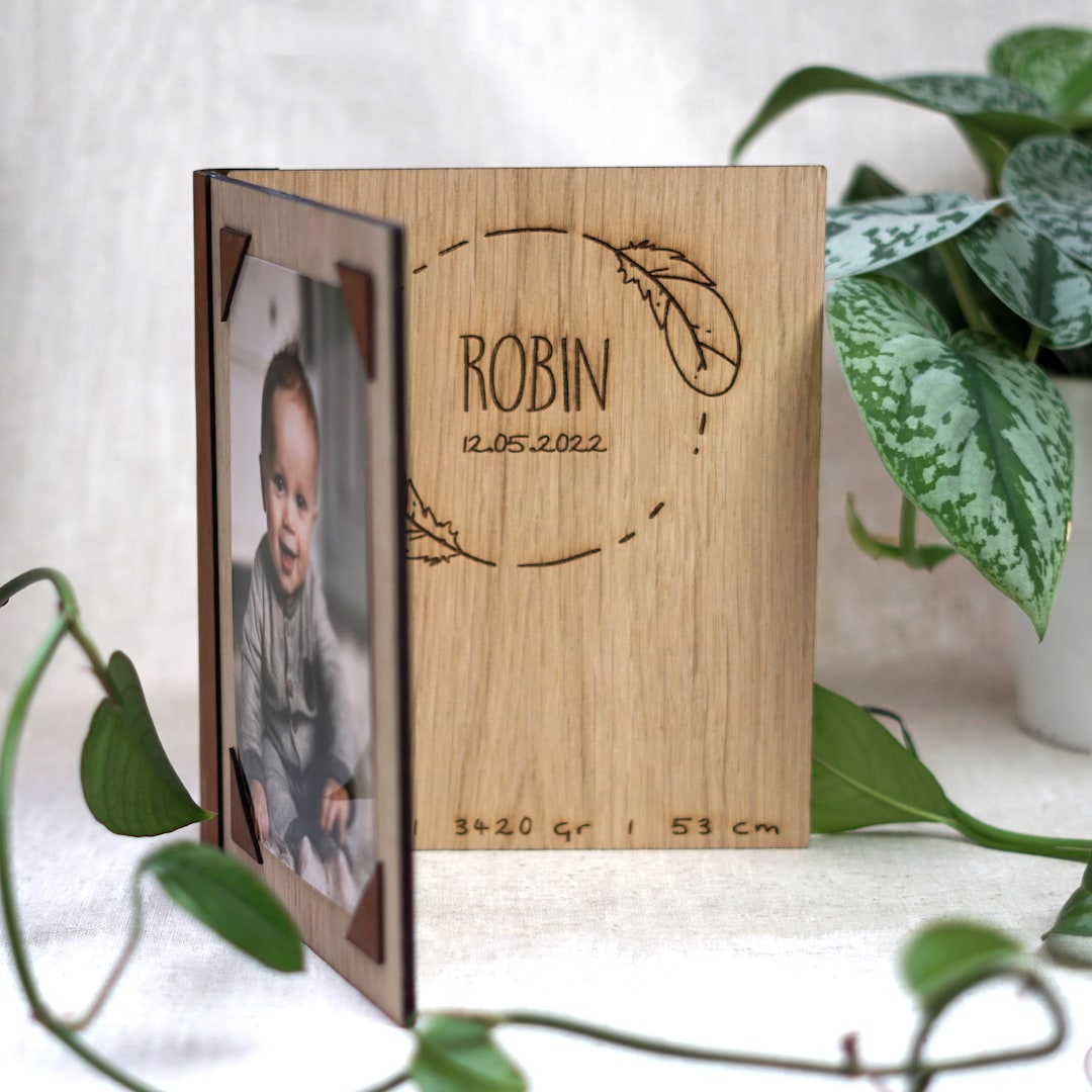 Customized Baby Photo Frame With Engraving - Design Your Own Keepsake ...