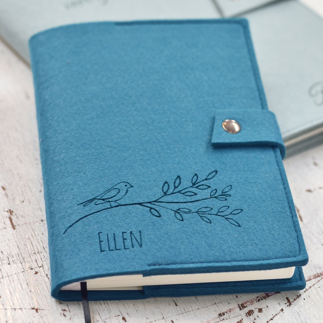 Personalized Refillable Felt Notebook With Custom Engraving Ideal for ...