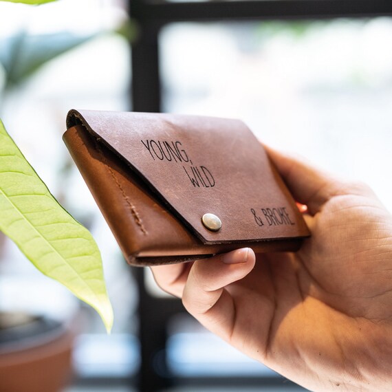 Wallet personalized Leather wallet Handmade Personalized | Etsy