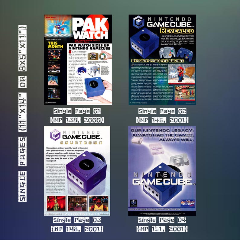 Nintendo Gamecube Digital Poster Pack (20 Digital Prints, 2000-2004) - Etsy