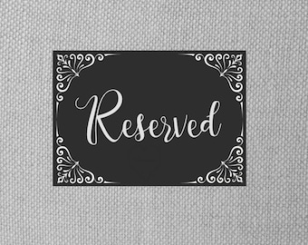 Reserved Chalkboard | Etsy