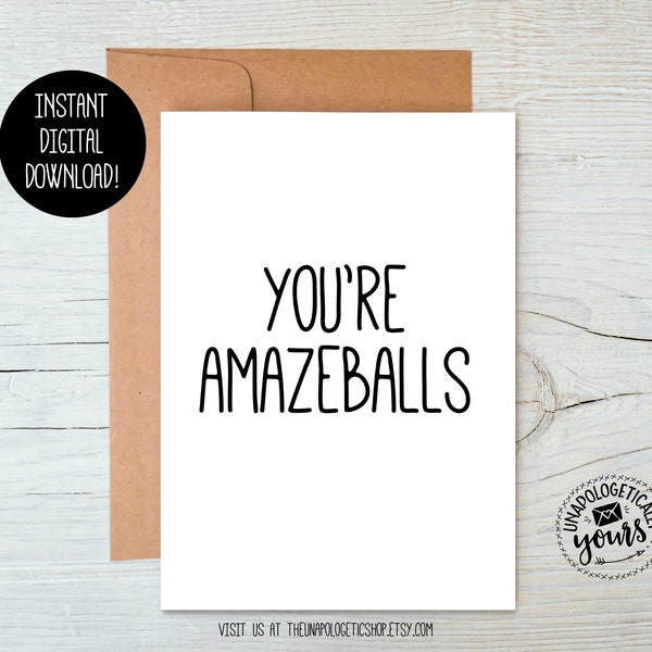 Amazeballs - Etsy