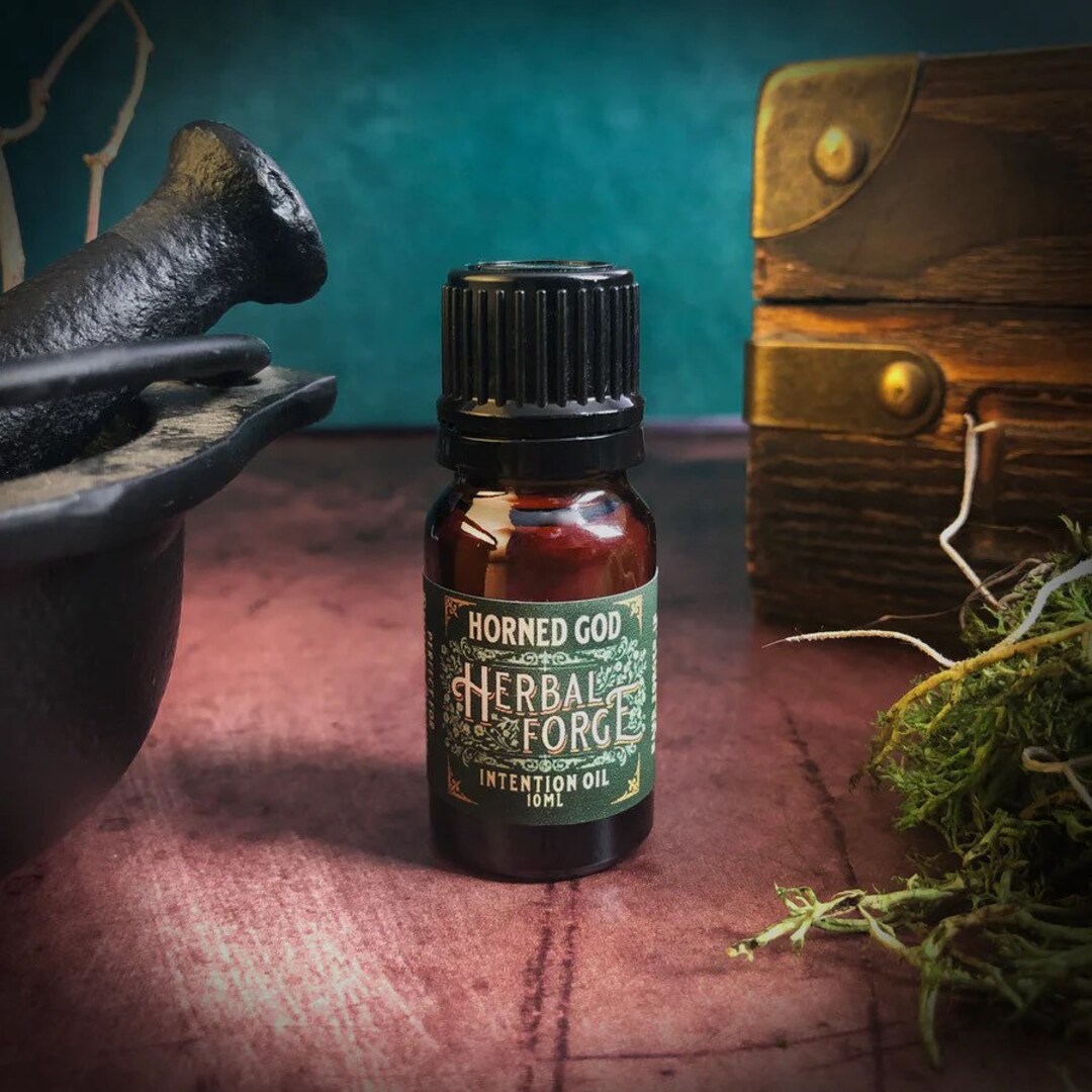 Horned God Intention Oil - Herne, Baphomet, Lucifer, Pan - Etsy