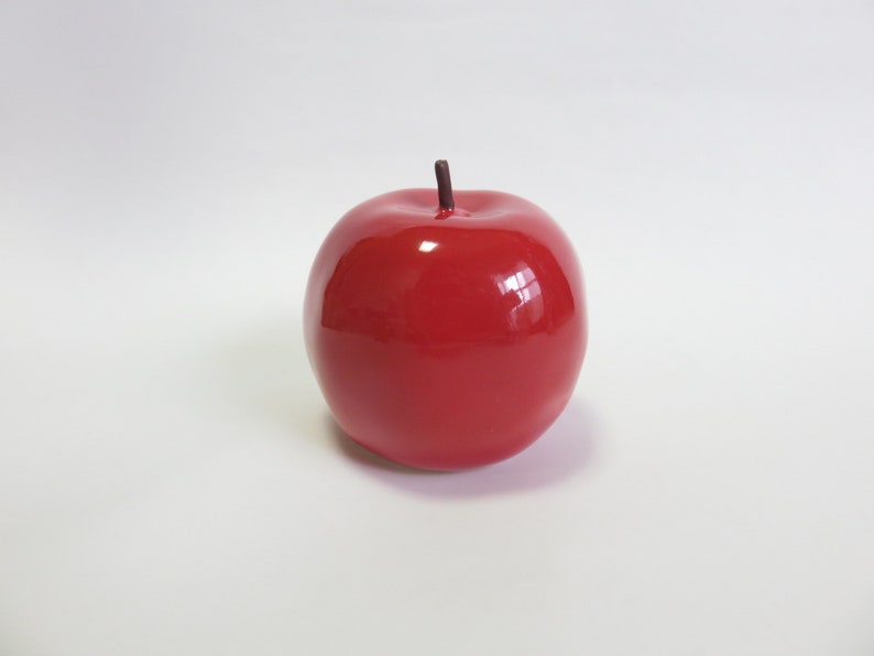 Red Apple Ceramics and Pottery Red Apple Sculpture Ceramic - Etsy