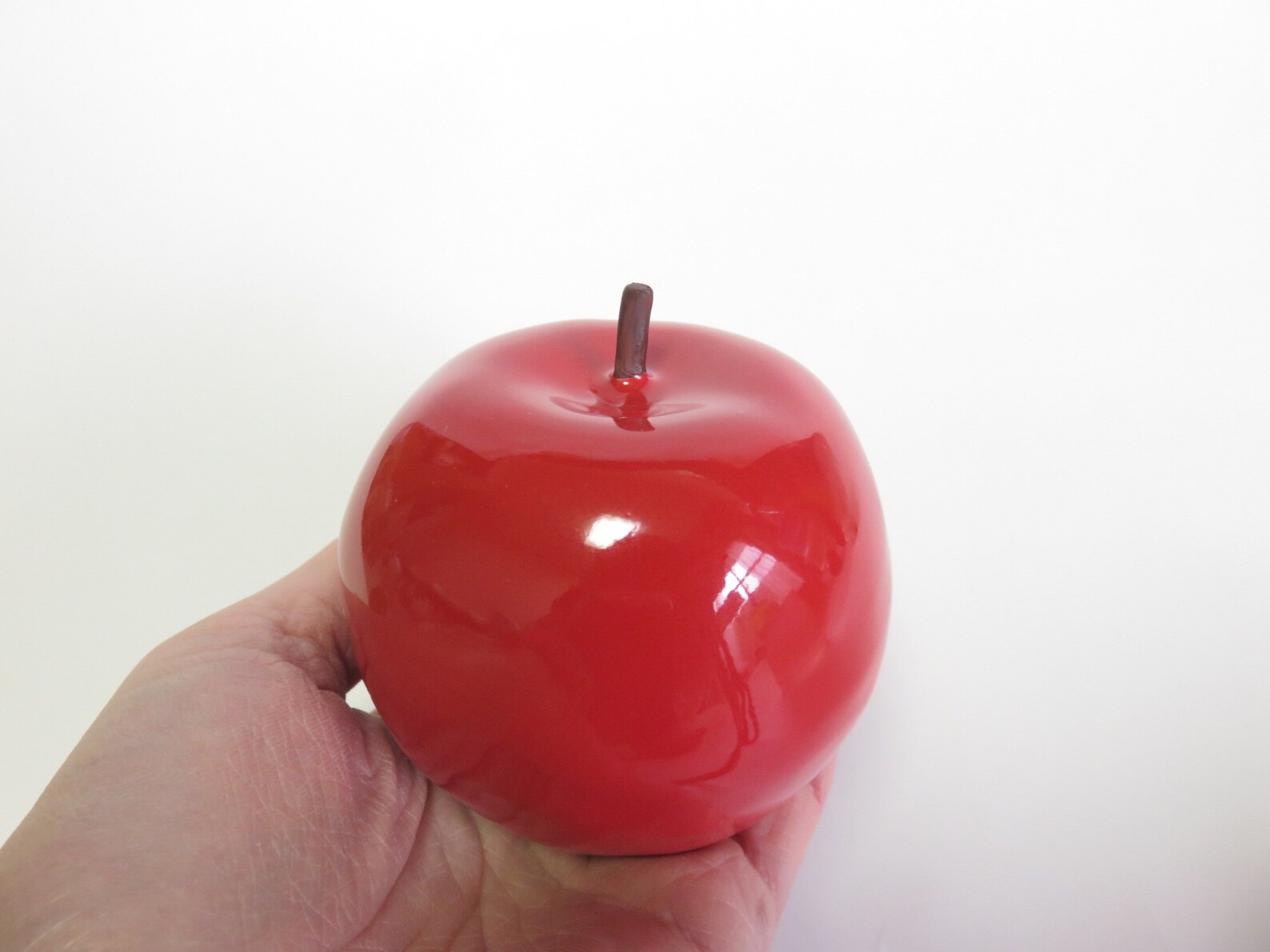 Red Apple Ceramics and Pottery Red Apple Sculpture Ceramic - Etsy