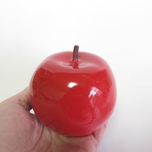 Red Apple, Ceramics and Pottery, Red Apple Sculpture, Ceramic Fruits - Etsy