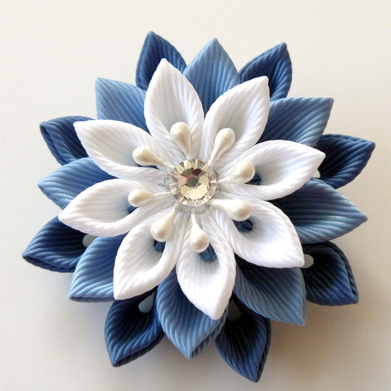 Fabric Flower Pin - Etsy