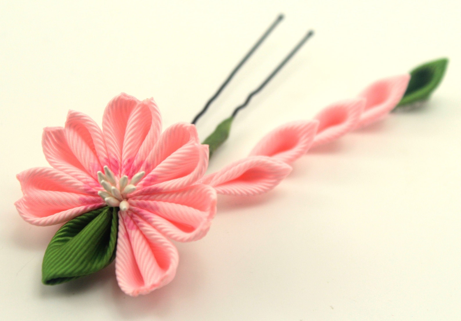 Japanese Hair Pin-kanzashi Hair Fork-pink Hair Pin-kanzashi U - Etsy
