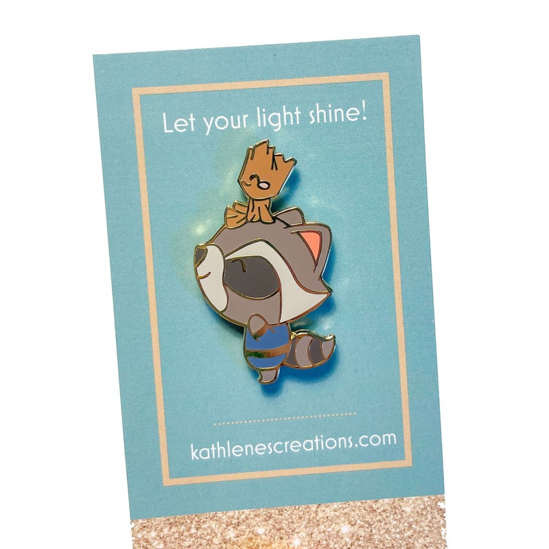 Raccoon Pin - Etsy