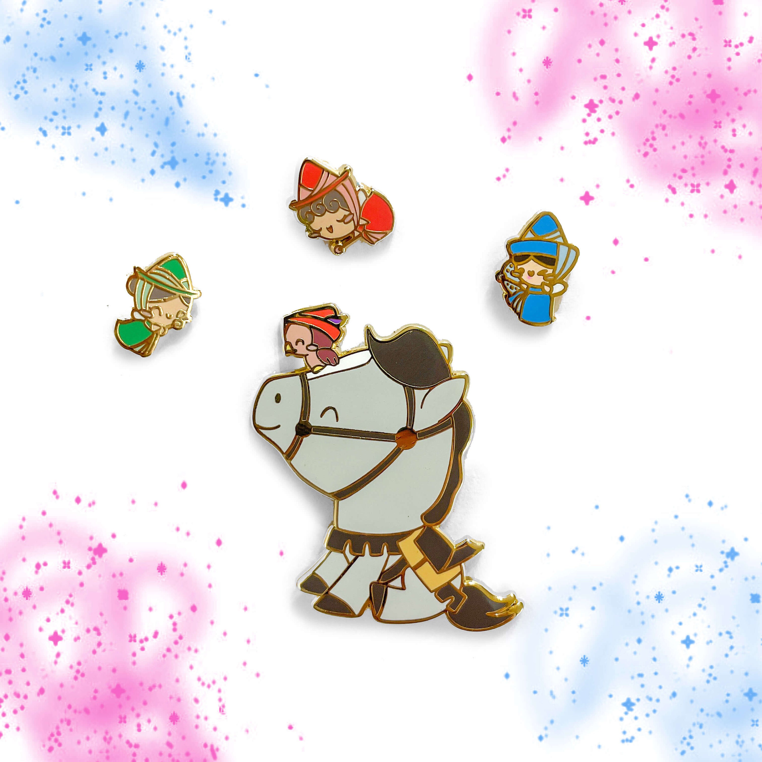 Mini Fairies Pin Set, Fantasy Pin - Etsy
