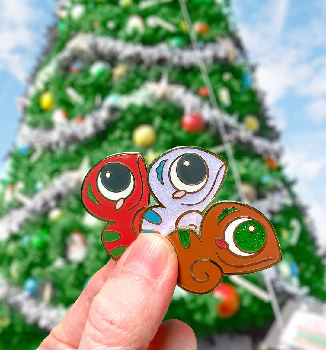 Christmas Pascal Fantasy Pin Set, Disney Tangled Inspired Pins ...