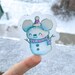 Snowman Mouse Vinyl Sticker, Clear Sticker Winter Sticker, Chibi ...