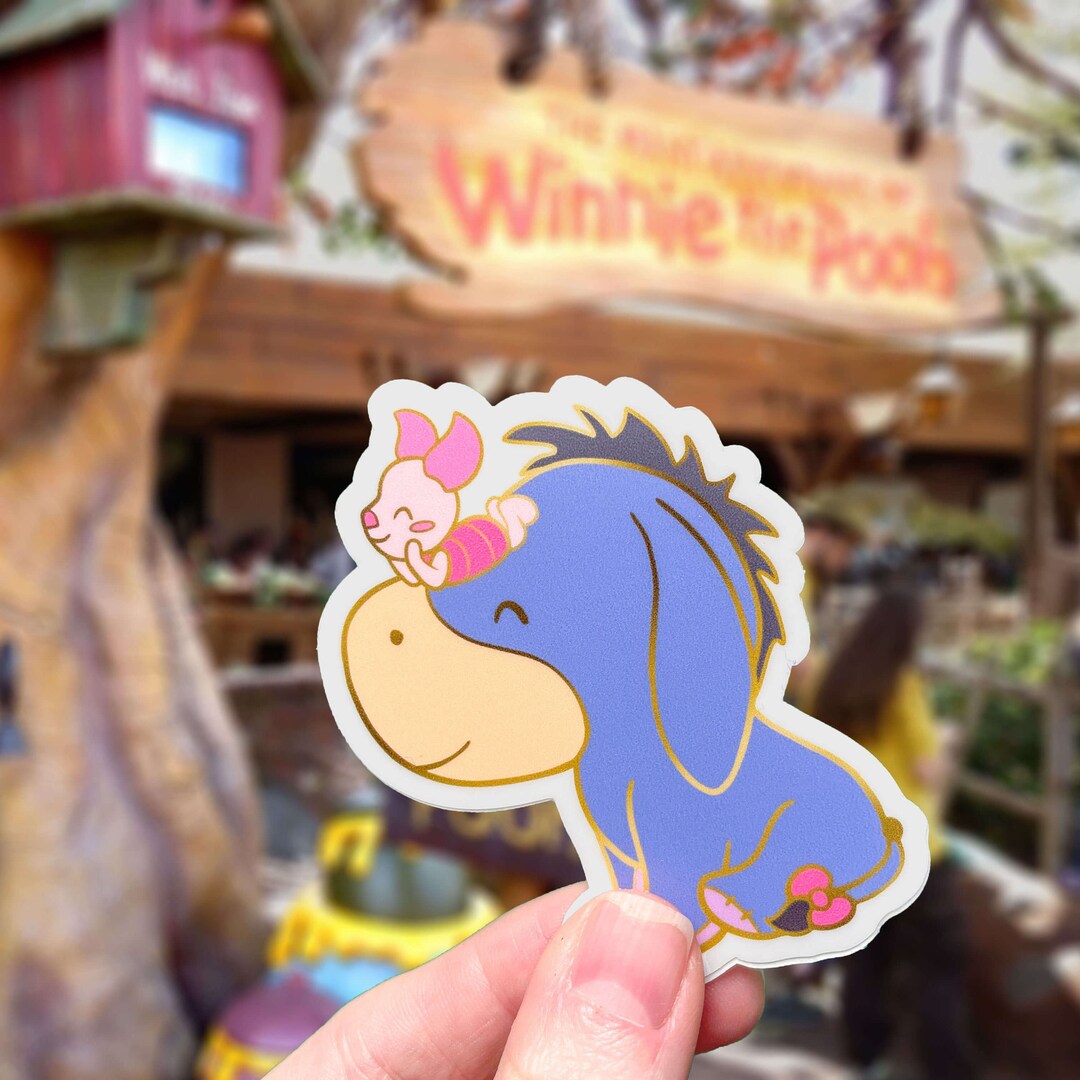 Pooh's Pals Vinyl Sticker,donkey Sticker - Etsy