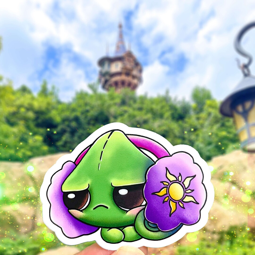 Tangled Inspired Grumpy Pascal Vinyl Sticker, Disney Decal, Disney Gift ...