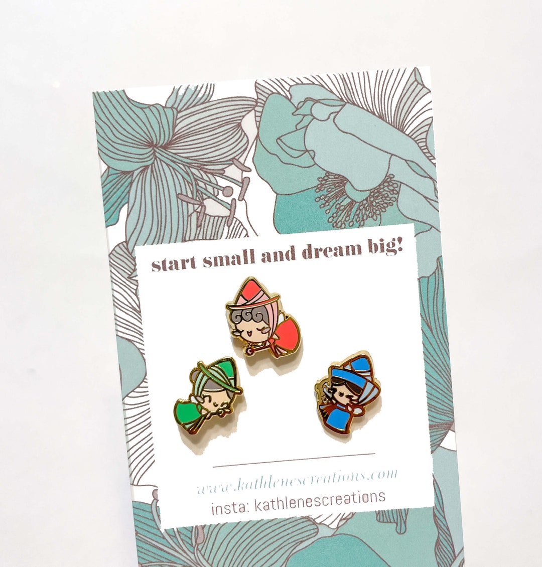 Mini Fairies Pin Set, Fantasy Pin - Etsy