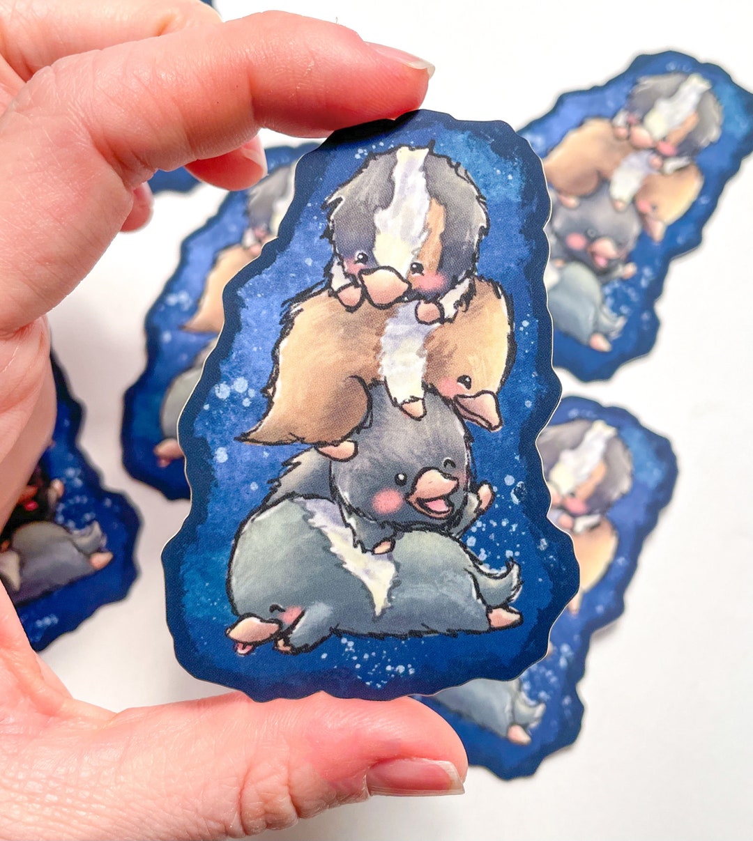 The Cuties Pile up Vinyl Sticker, Wizard Stickers, Chibi Mythological ...