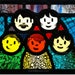 Stained Glass Window, Emoji, Leaded, Ready to Hang, 205x167mm (8x6.5 ...