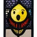 Stained Glass Window, Emoji, Leaded, Ready to Hang, 97x138mm (3.75x5.4 ...