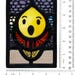 Stained Glass Window, Emoji, Leaded, Ready to Hang, 97x138mm (3.75x5.4 ...