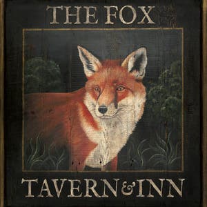 Fox Art Custom Signs Rustic Paintings Folk Art Wall Art - Etsy