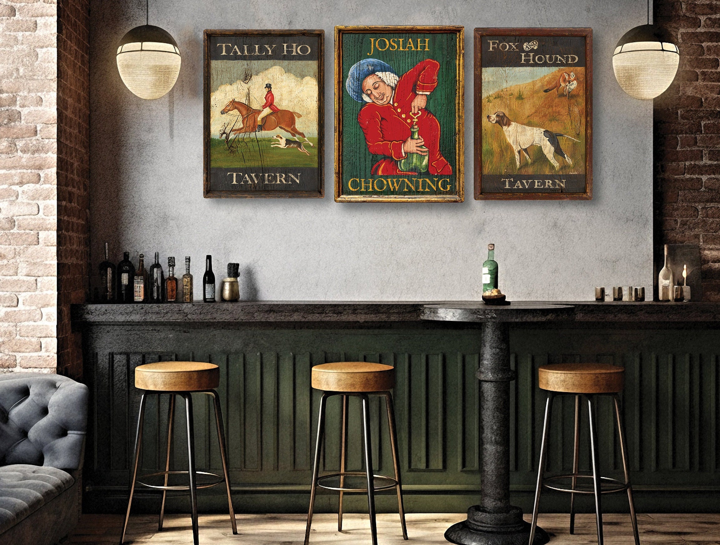 Chowning Tavern Sign Williamsburg Art Pub Sign Tavern Antique - Etsy