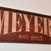 Custom antique Looking Name Sign, Great Wedding or Anniversary Present ...