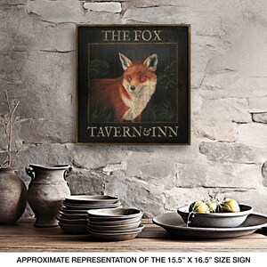 Fox Art, Custom Signs, Rustic Paintings, Folk Art, Wall Art, Primitive ...