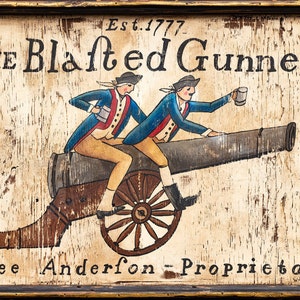 Tavern Sign Art Colonial Style Art Primitive Decor Sign Bar - Etsy