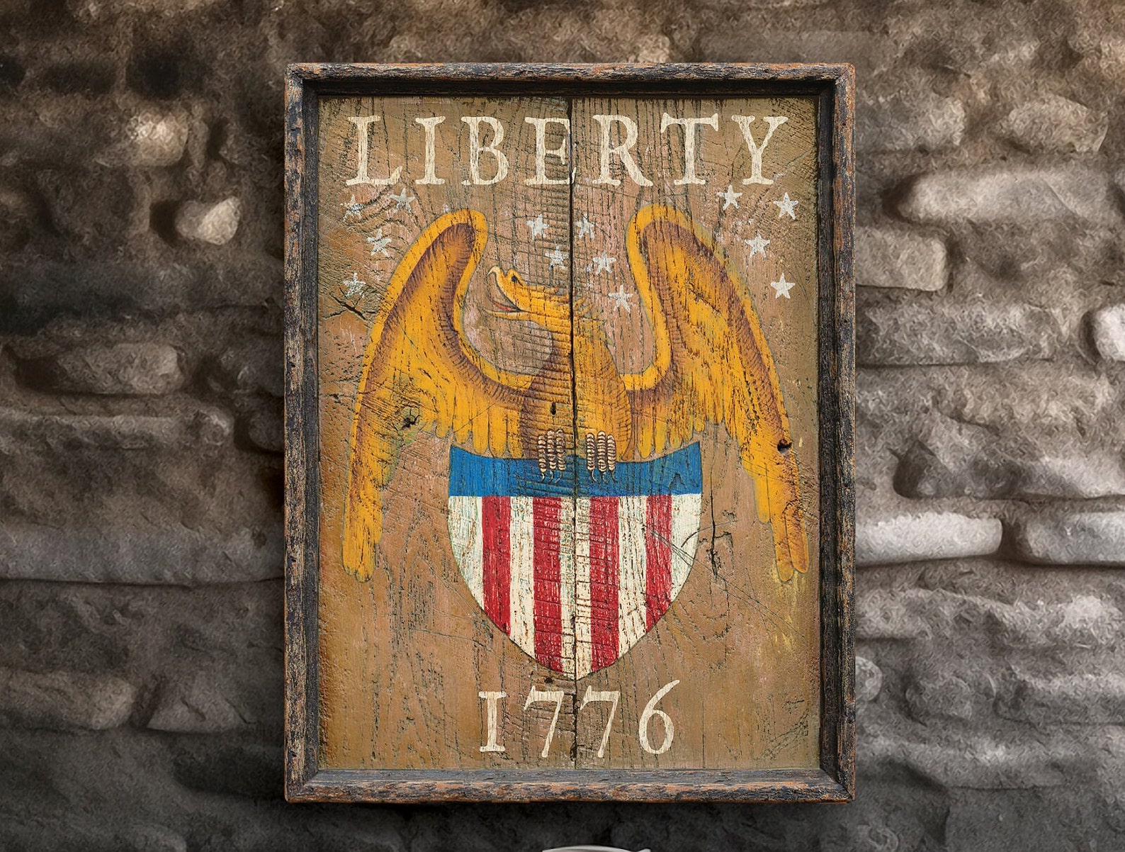 Liberty 1776 Tavern Sign Colonial Art Pub Sign Tavern Antique Primitive ...