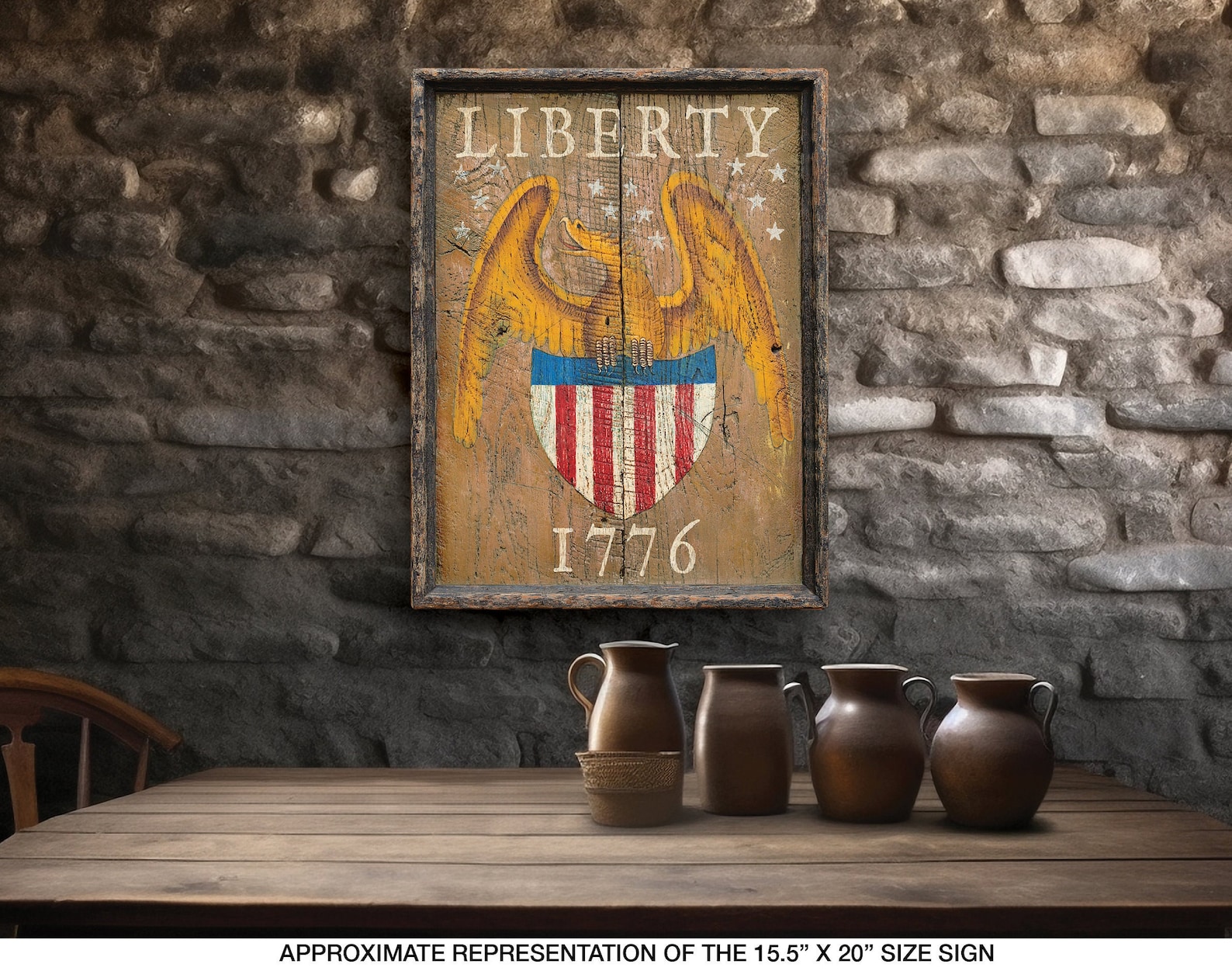 Liberty 1776 Tavern Sign Colonial Art Pub Sign Tavern Antique Primitive ...