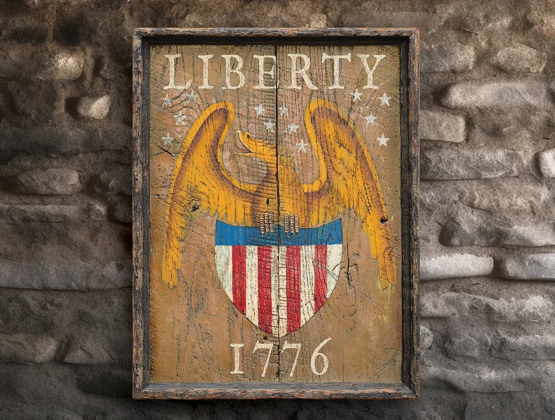 Liberty 1776 Tavern Sign Colonial Art Pub Sign Tavern Antique Primitive ...