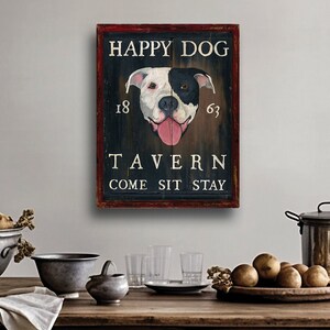 Dog Portrait, Custom Signs, Rustic Paintings, Folk Art, Wall Art ...
