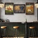 Black Yellow Lab Dog Portrait Custom Sign Art Rustic Paintings Pub Bar ...