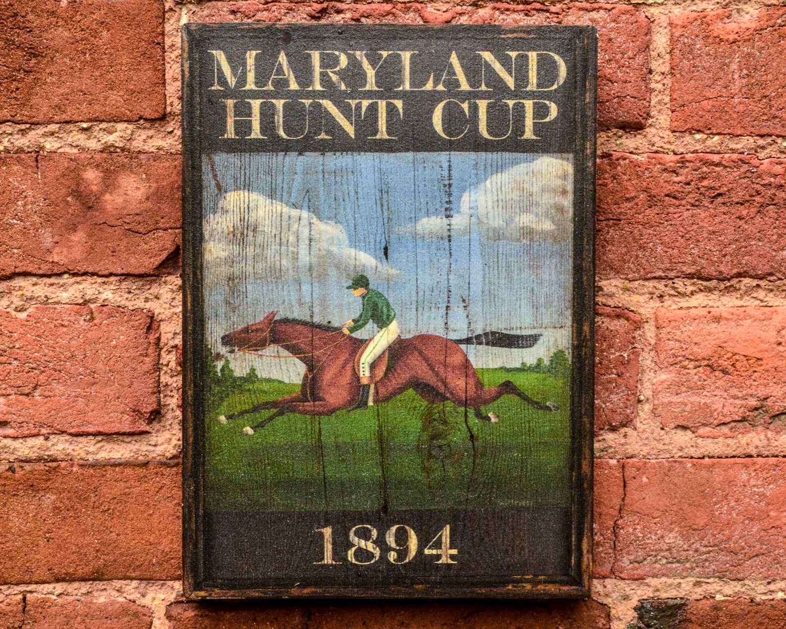 Medium Maryland Hunt Cup 1894 Reproduction of Hand Painted - Etsy