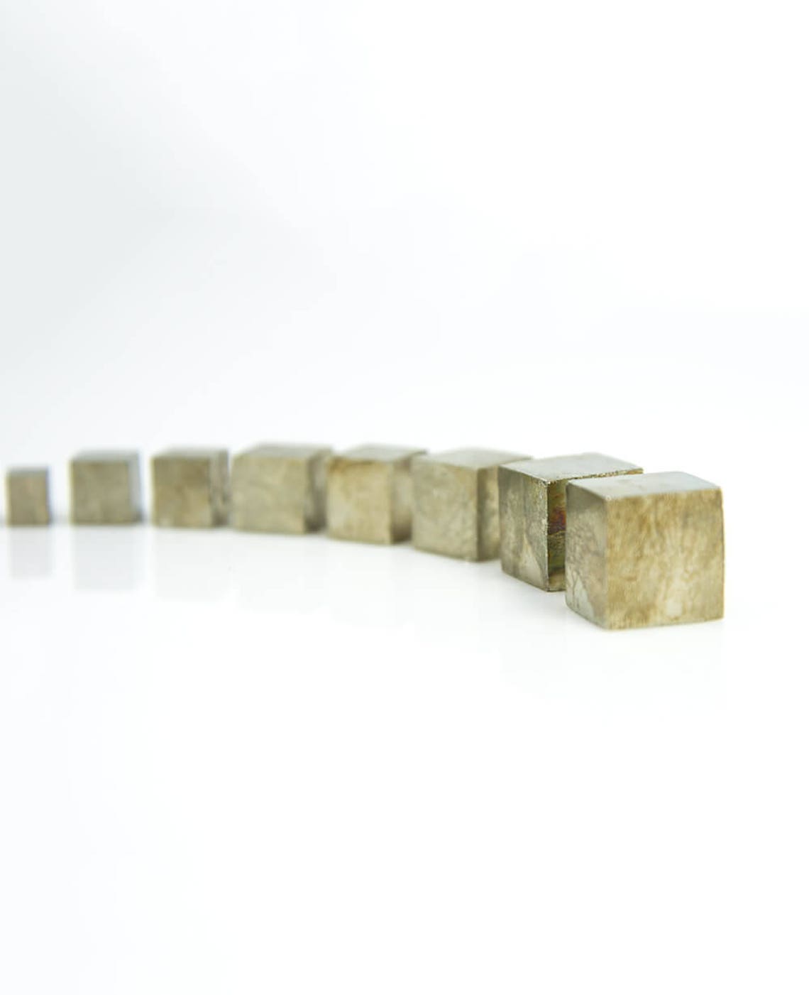 Fools Gold Snake Cube of Semi Precious Navajun Pyrite Cubes - Etsy