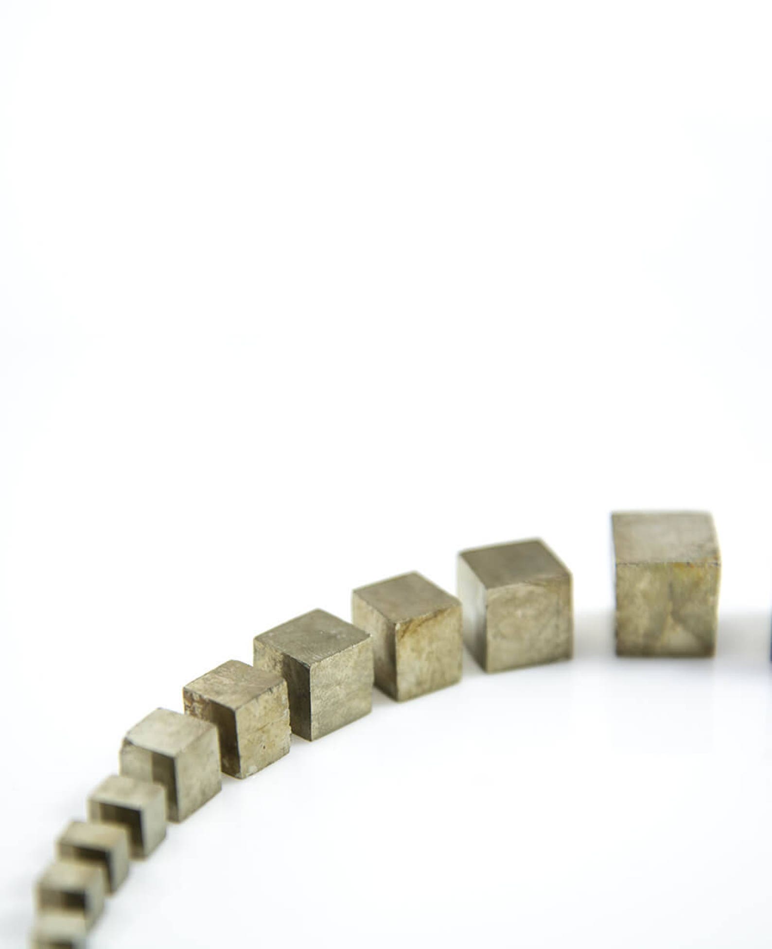 Fools Gold Snake Cube of Semi Precious Navajun Pyrite Cubes - Etsy