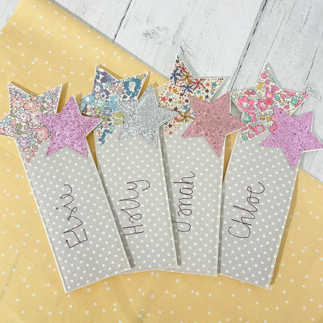 Custom Stars Bookmark - Custom With Name - - Etsy
