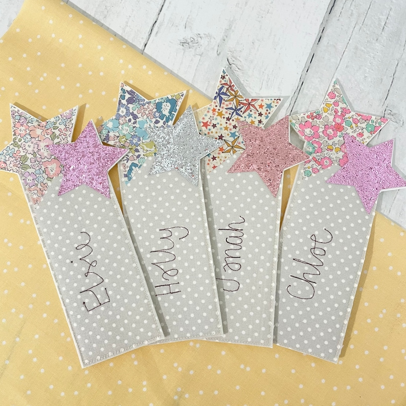 Custom Stars Bookmark Custom With Name - Etsy