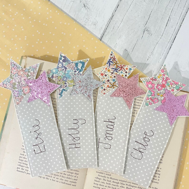 Custom Stars Bookmark Custom With Name - Etsy