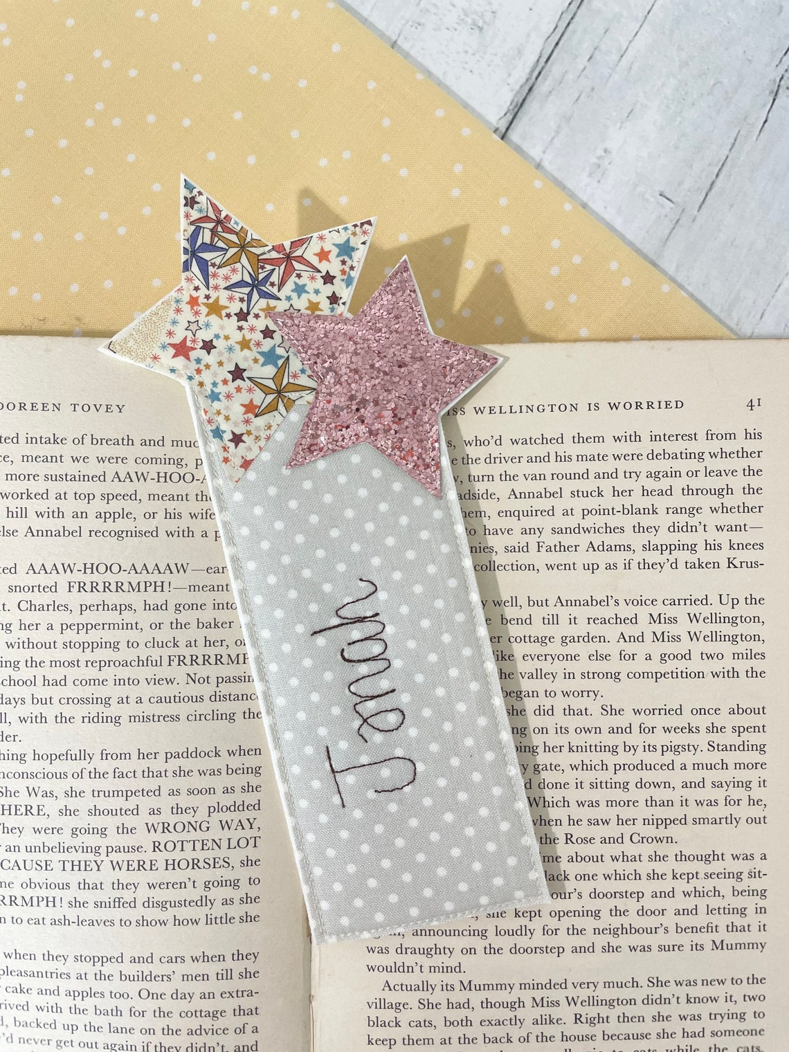 Custom Stars Bookmark Custom With Name - Etsy