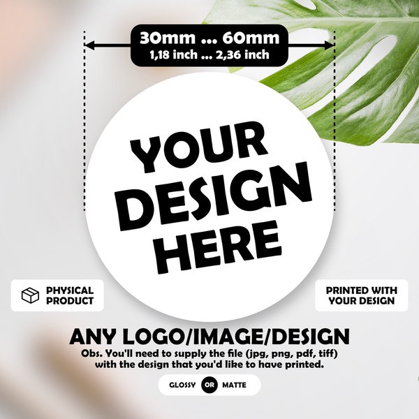 Circle Labels - Etsy