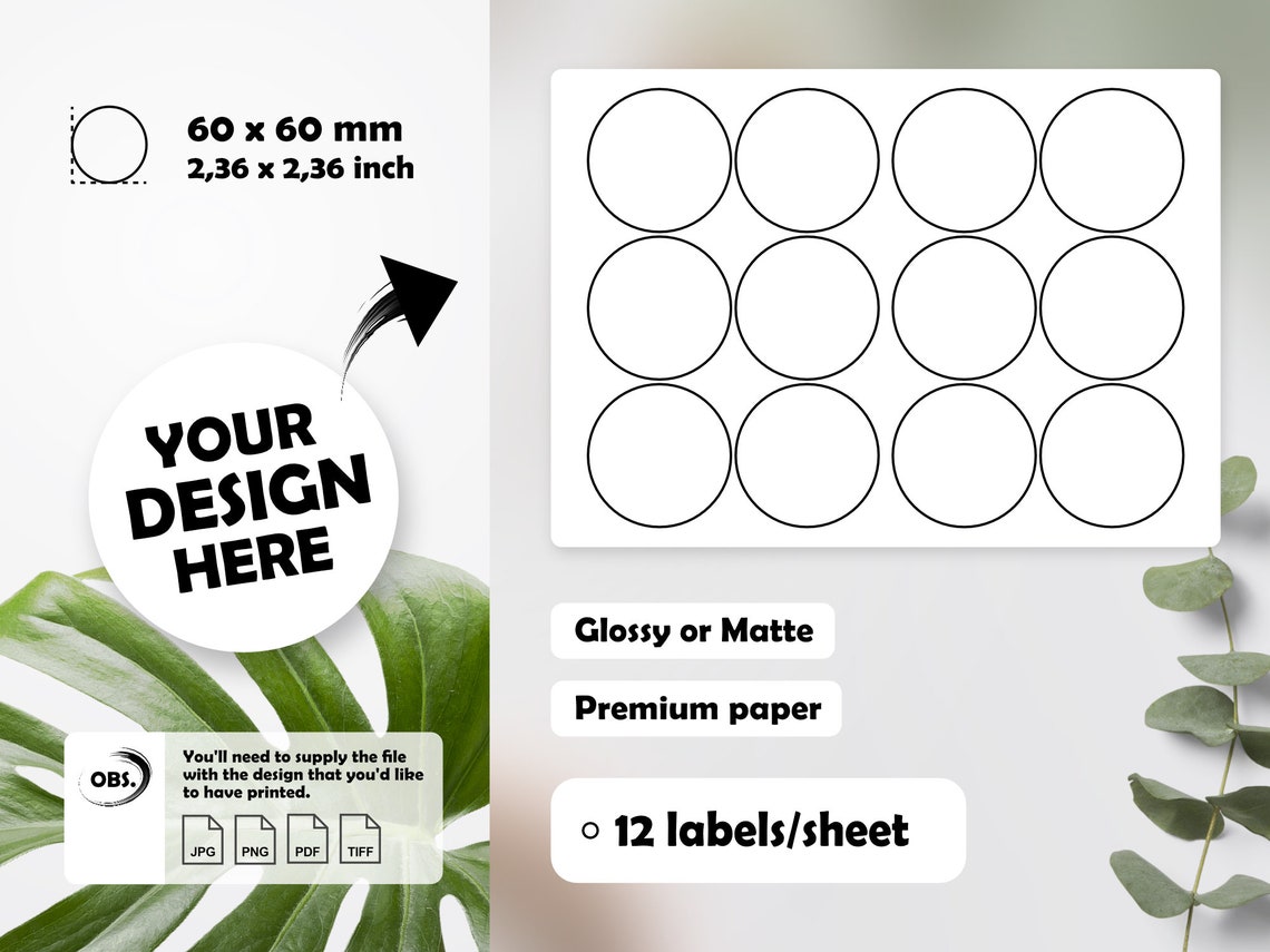 Custom Round Labels circle Labels for Small Businesses Round Logo ...