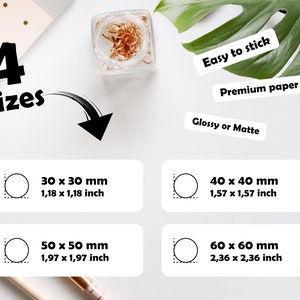 Custom Round Adhesive Labels circle Labels for Small Businesses Round ...