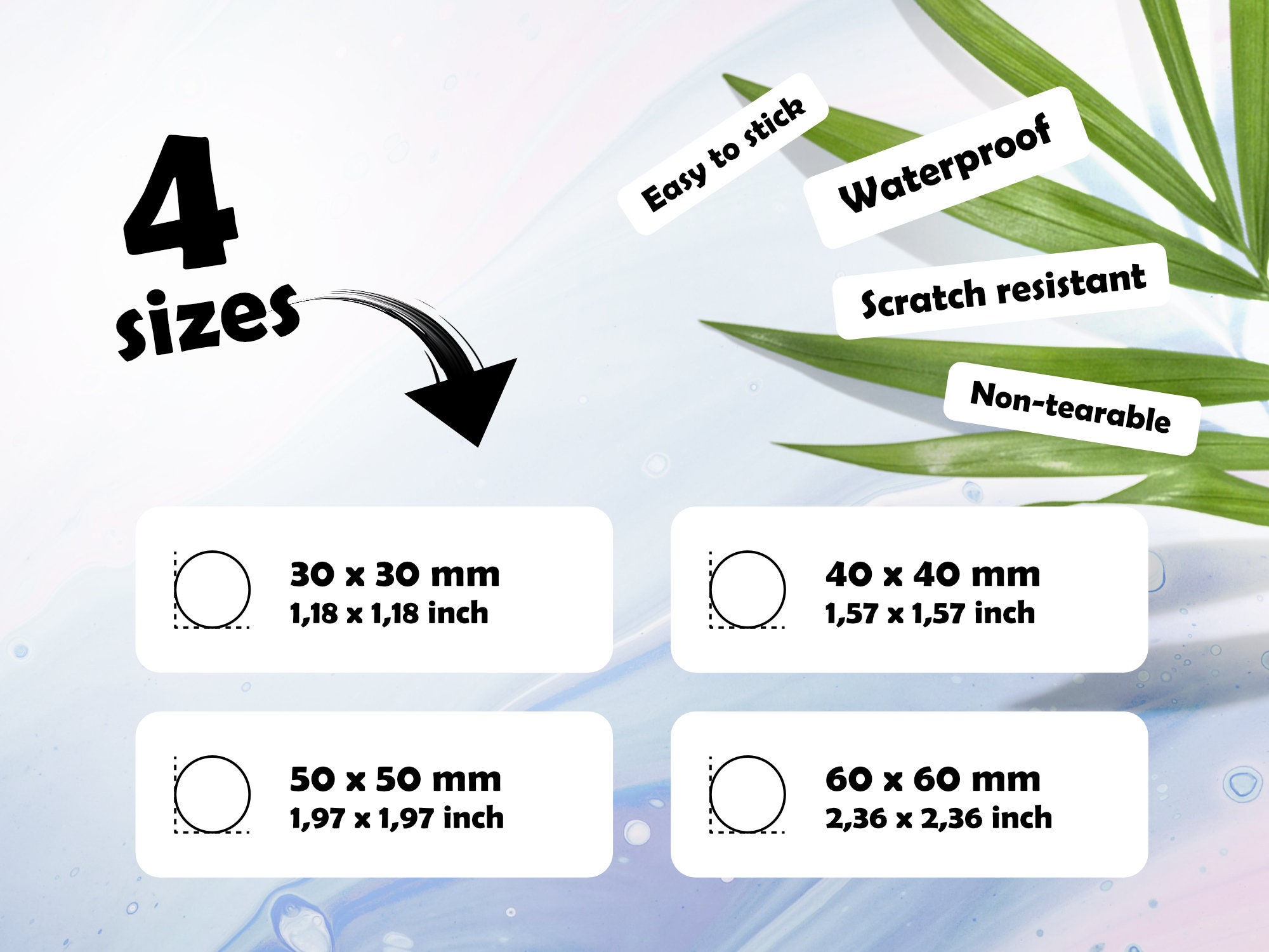 Waterproof Custom Round Adhesive Labels circle Labels Round Logo Labels ...