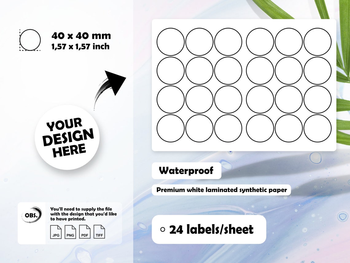 Waterproof Custom Round Adhesive Labels circle Labels Round Logo Labels ...