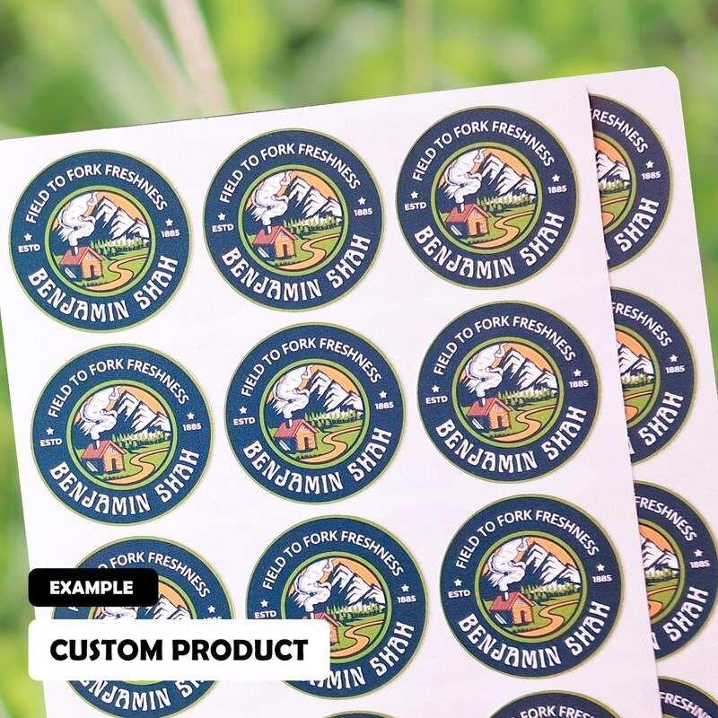 Circle Labels - Etsy