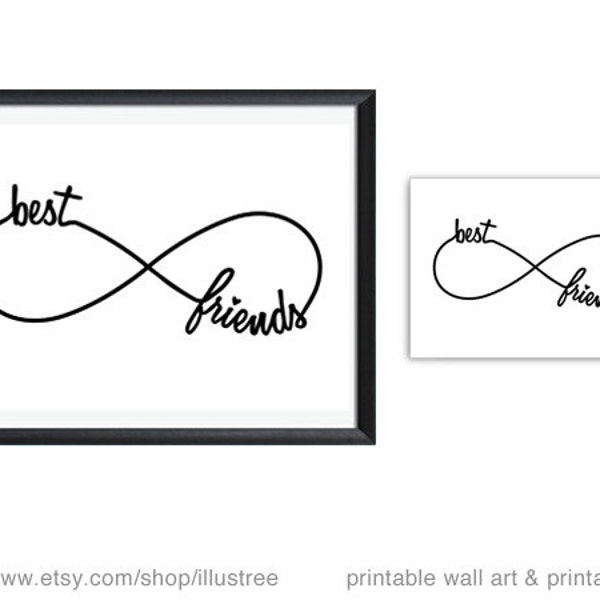 Best Friend Forever Sign Printable - Etsy