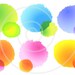 Abstract Colorful Dots, Digital Clip Art, Watercolor Painting, Banner ...