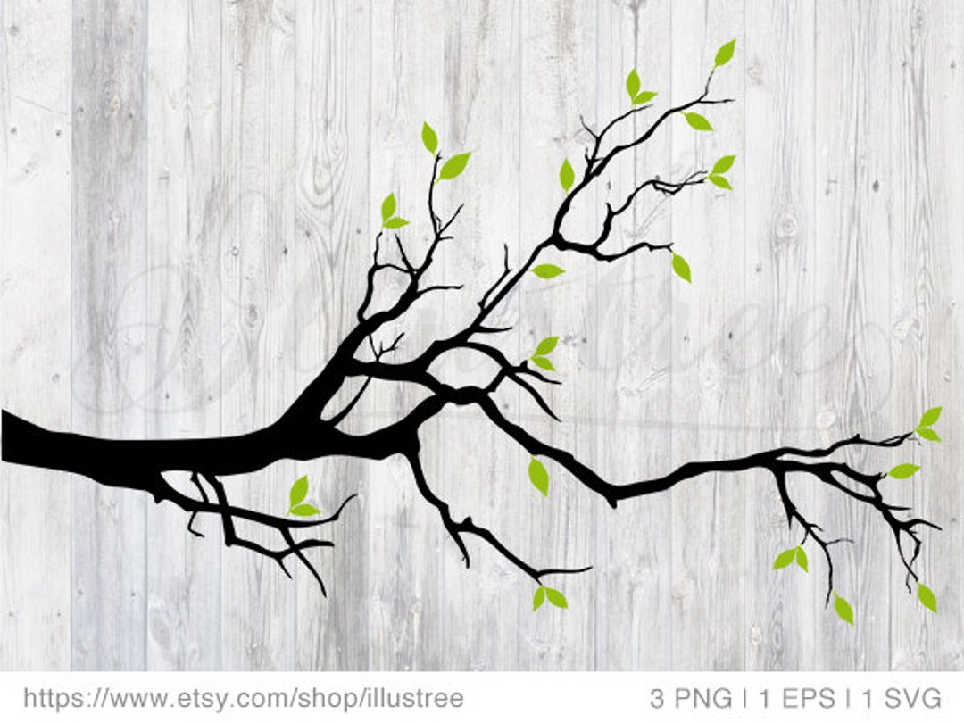 Tree Branch SVG File for Family Tree, Wedding Tree, Fingerprint Tree ...